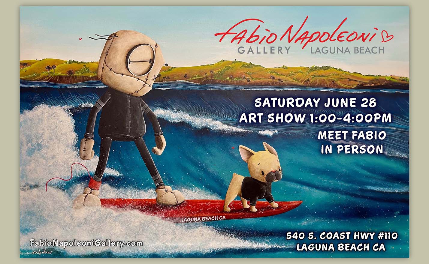 FABIO NAPOLEONI IN PERSON ART SHOW June 28, 2025 – Fabio Napoleoni Gallery