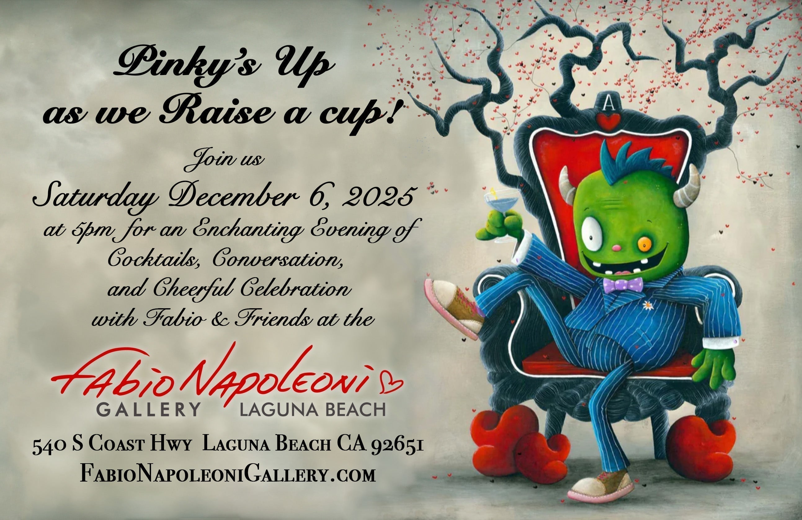 Fabio Napoleoni Art Show December 6, 2025 in Laguna Beach CA – Fabio ...