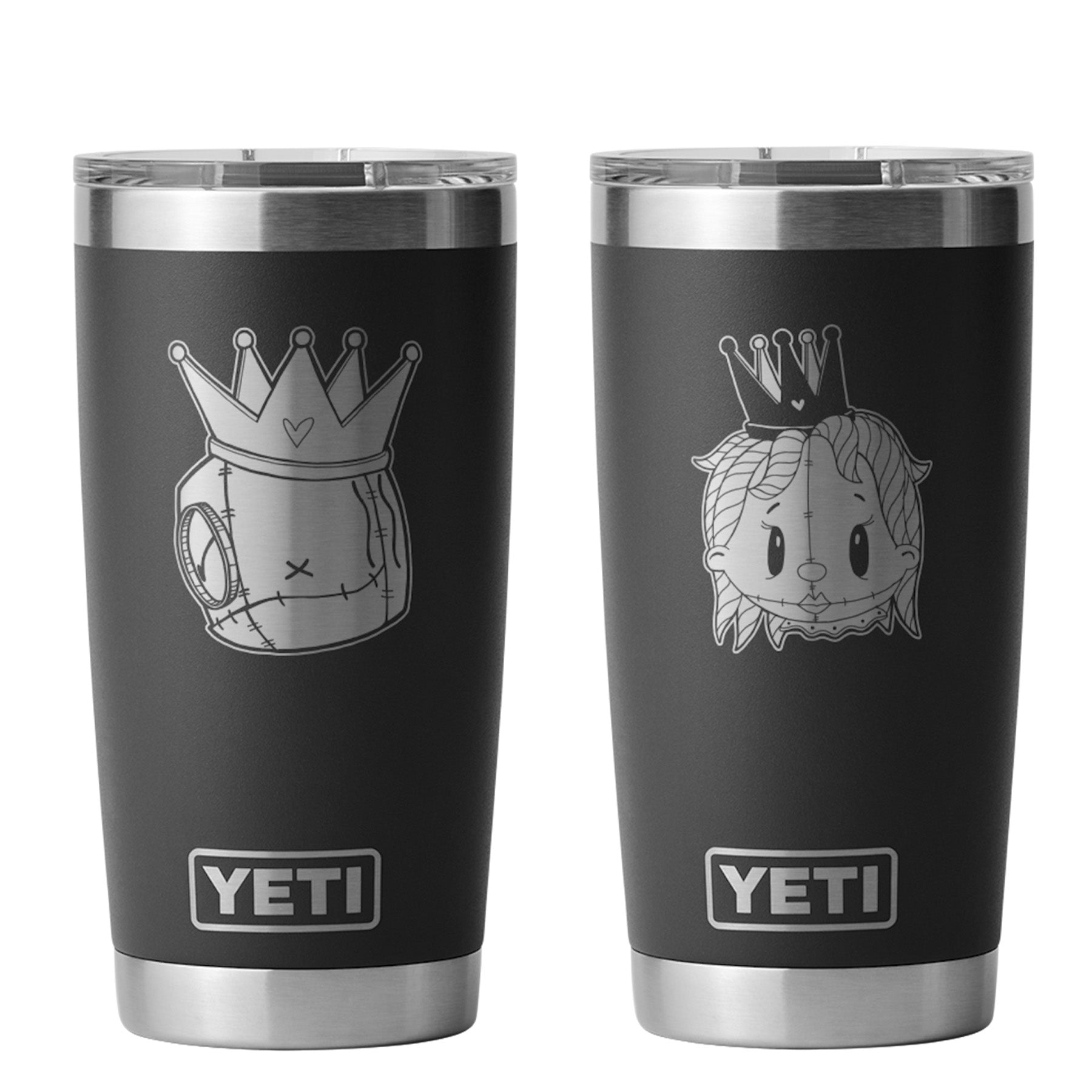 (SET) King & Queen YETI 20 Oz. Tumbler – Fabio Napoleoni Gallery